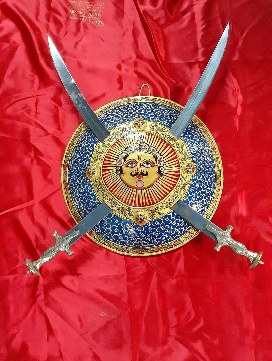 RAJPUTANA DECORATIVE DHAL TALWAR SET-2 – PUNJAB HANDICRAFTS