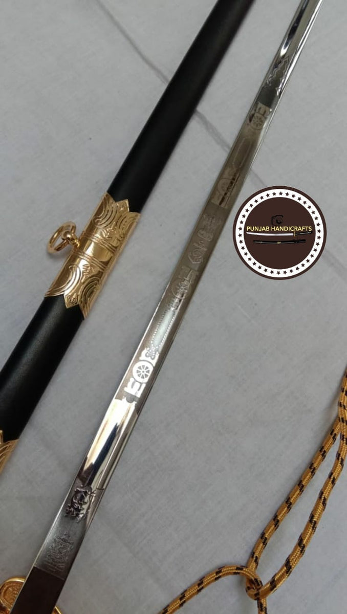 INDIAN NAVY OFFICERS CEREMONIAL SWORD – PUNJAB HANDICRAFTS
